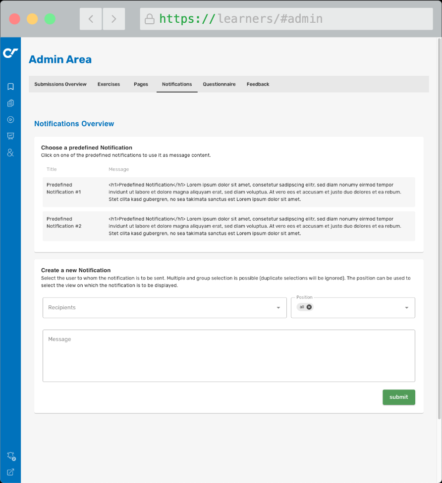 learners | A web framework to facilitate training courses, with a specific focus on information ...